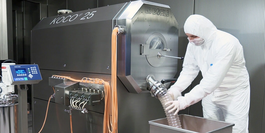 L.B. Bohle | Recubrimiento con el Coater de la Tableta